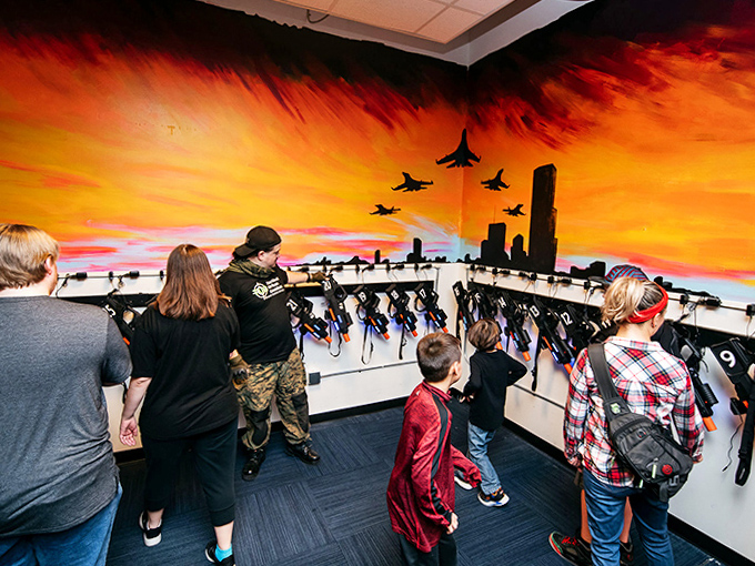 The briefing area prepares teams for their missions, complete with tactical maps and objective explanations worthy of a military operation.