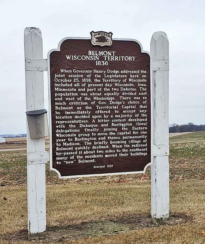 This historical marker tells Belmont's tale of political ambition and reinvention, standing sentinel over stories that might otherwise have been forgotten.