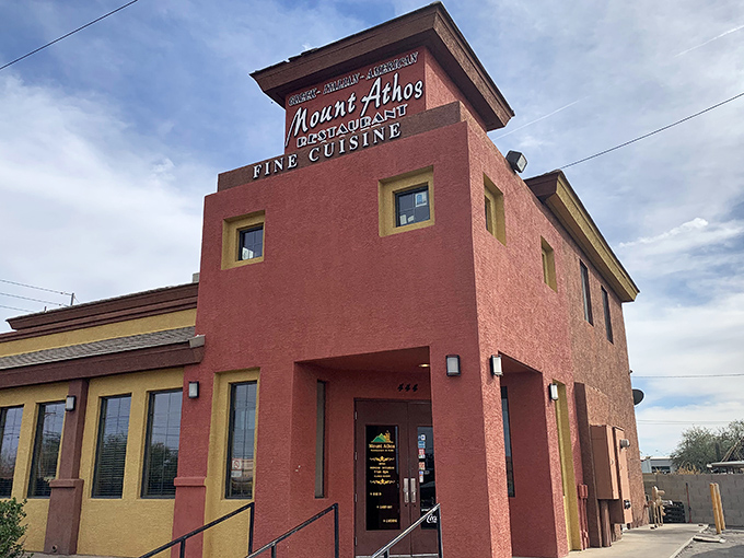 Mount Athos Restaurant brings Mediterranean flavors to the desert, proving Florence's culinary scene extends beyond what you'd expect.