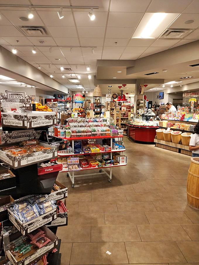 Candy displays and cheese counters coexist in delicious harmony. The Cheese Haus understands that sometimes you need a sweet chaser for your savory adventure.