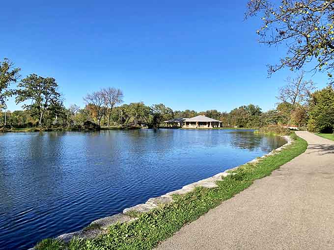 Park Pond Path This serene pathway invites contemplative strolls and whispered conversations, a peaceful retreat just minutes from downtown energy.