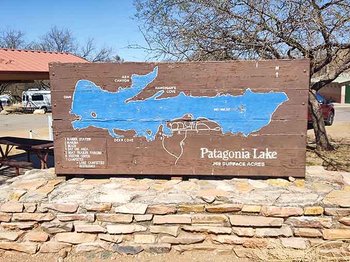 This map shows 250 acres of pure Arizona magic, disguised as an ordinary state park.