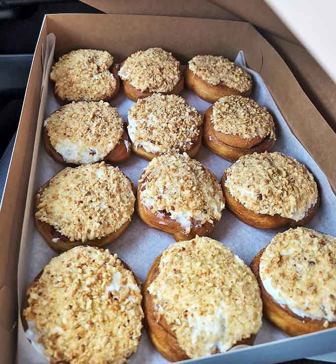 Persian rolls topped with sweet goodness that makes cinnamon rolls jealous, sticky in all the right ways.