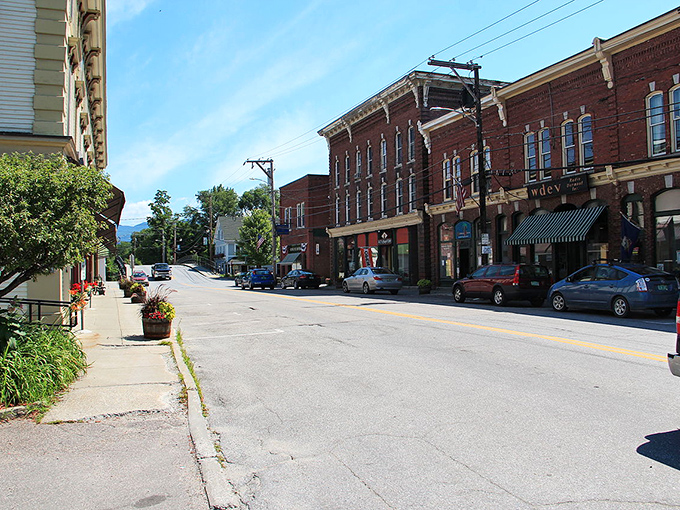Historic storefronts line the streets like chapters in a book about American small towns, each building with stories etched into its bricks and windows.