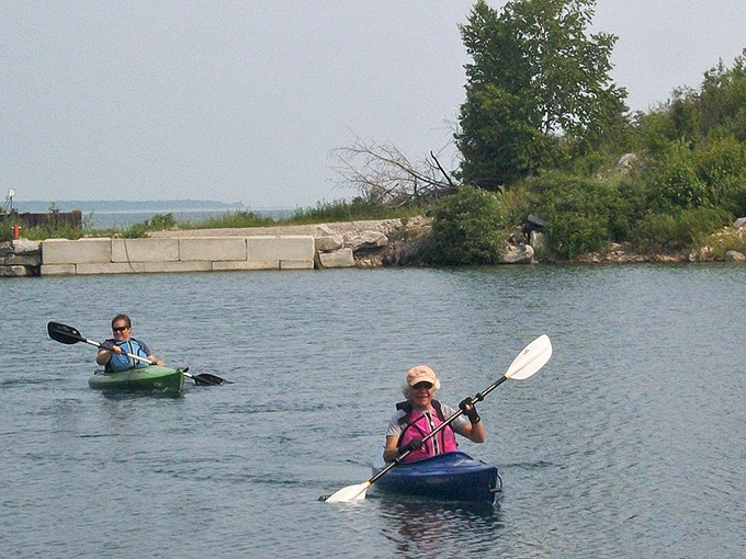 Paddle through prehistory &ndash; kayakers explore the same waters that once covered a vastly different Michigan landscape.