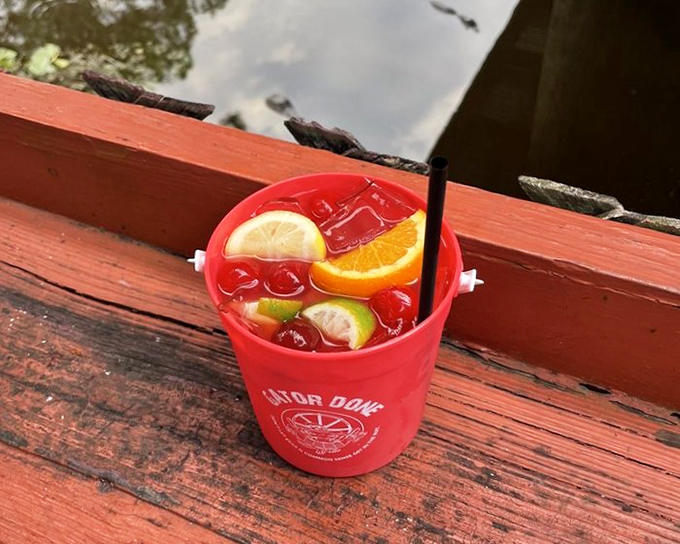 The infamous Voodoo Juice &ndash; a deceptively fruity concoction that's like a tropical vacation in a bucket, complete with souvenir hangover.