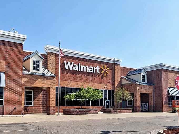 Even chain stores like Walmart adopt Fenton's architectural aesthetic, blending into the community rather than standing apart.