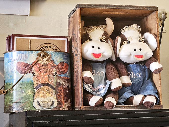 Whimsical cow-themed decorations add charm without overwhelming &ndash; a nod to the restaurant's bovine namesake.