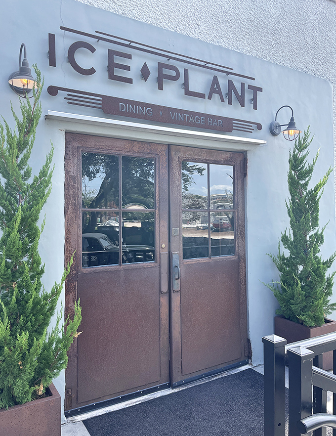 The entrance to Ice Plant doesn't just welcome you to a restaurant &ndash; it invites you into a story where past and present share the same address.