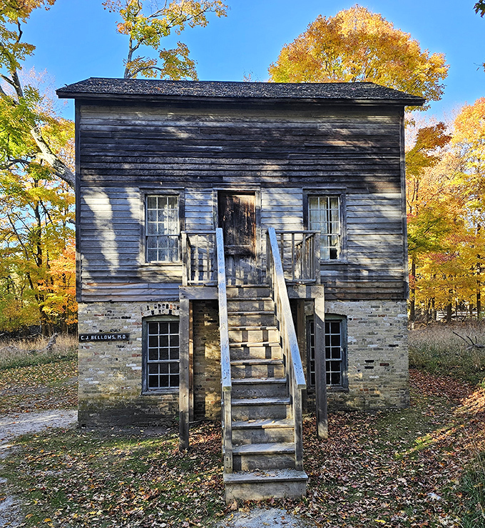 This modest two-story structure once housed Fayette's doctor, who tended to everything from workplace injuries to common illnesses.