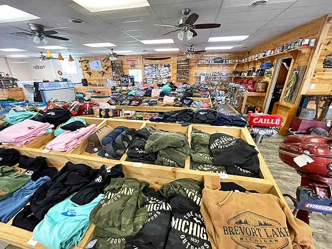 Michigan pride fills every corner, with locally themed merchandise that lets visitors take home more than just memories.