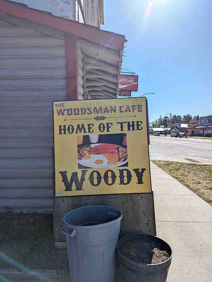 "Home of the Woody" announces the sidewalk sign, drawing hungry travelers into this northern Minnesota institution.