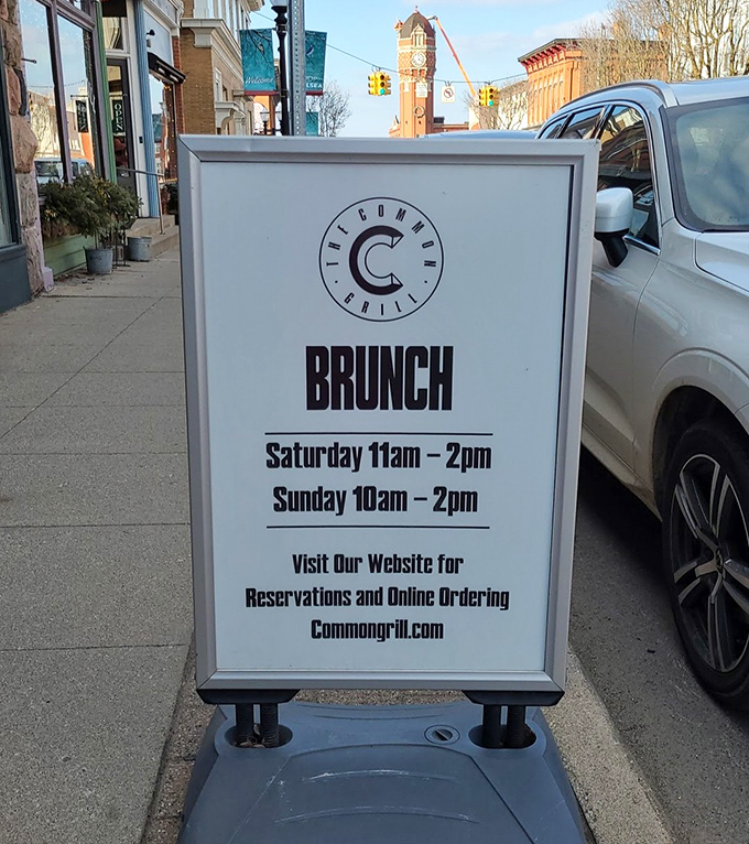 Weekend brunch hours posted like a promise &ndash; arrive during these golden times for mid-day feasts that have achieved near-mythical status among locals.