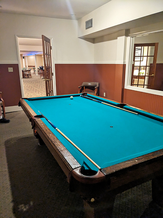 Game night central: Challenge family members to a friendly pool match when Vermont's famous weather decides to keep you indoors.