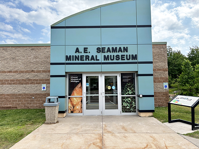 The A.E. Seaman Mineral Museum houses treasures that sparkle, glow, and tell the geological story of Michigan's mineral-rich Upper Peninsula.