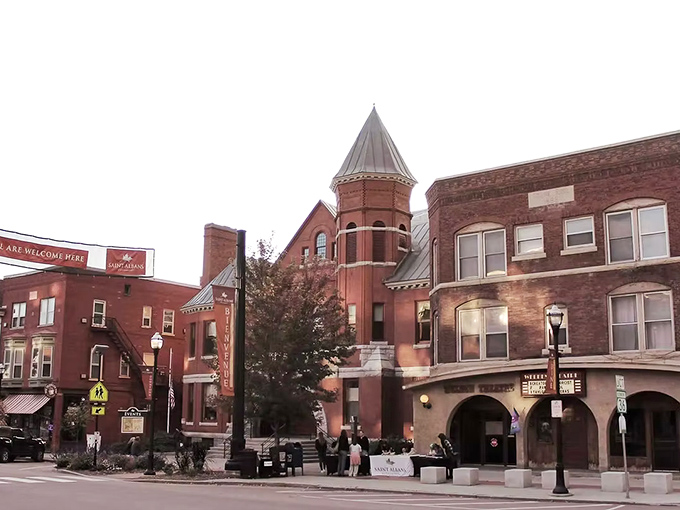 The Welden Theatre stands proudly among St. Albans' historic buildings, a testament to the town's commitment to preserving its cultural landmarks and shared spaces.