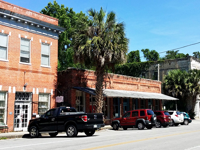 Downtown Micanopy's brick buildings and palm trees create the perfect backdrop for your "wish you were here" social media posts.