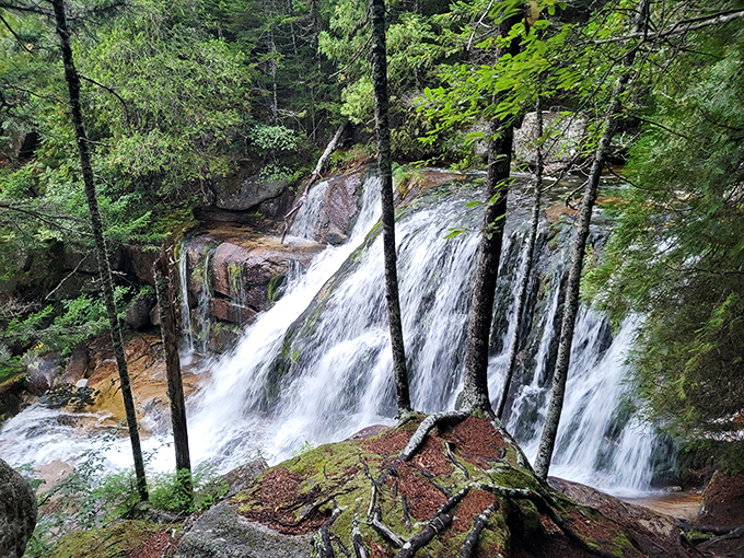 Katahdin Falls doesn't just flow&mdash;it performs, turning simple gravity into nature's most mesmerizing dance since the beginning of time.