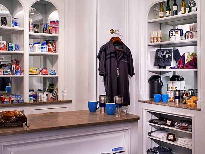 Not your average vending machine &ndash; the gift shop stocks thoughtful souvenirs and forgotten essentials with The Henry's signature style.