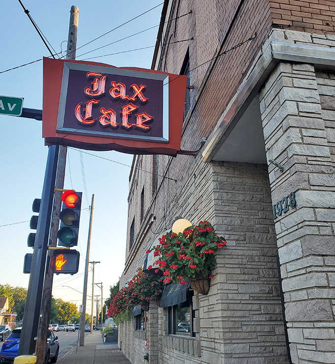 Signage: The glowing Jax Cafe sign serves as a beacon for hungry Minnesotans&mdash;a red neon promise of comfort food and hospitality since 1933.
