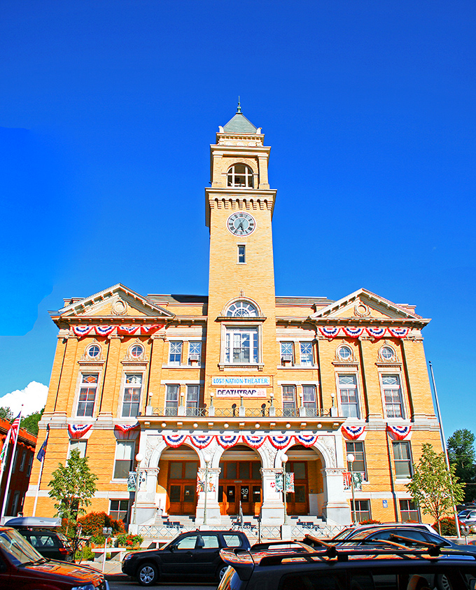 The Lost Nation Theater's historic building stands proudly decorated for celebration &ndash; bringing professional performances to Vermont's smallest capital city.
