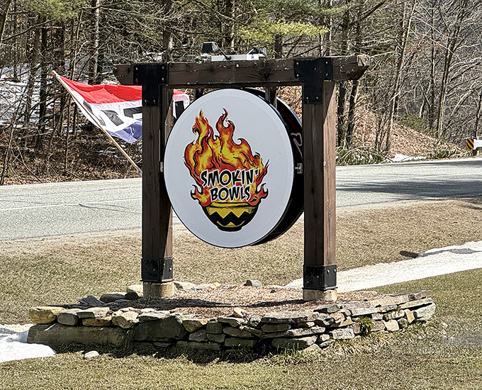 The sign that launched a thousand detours. Vermont drivers have been known to make U-turns when this comes into view.