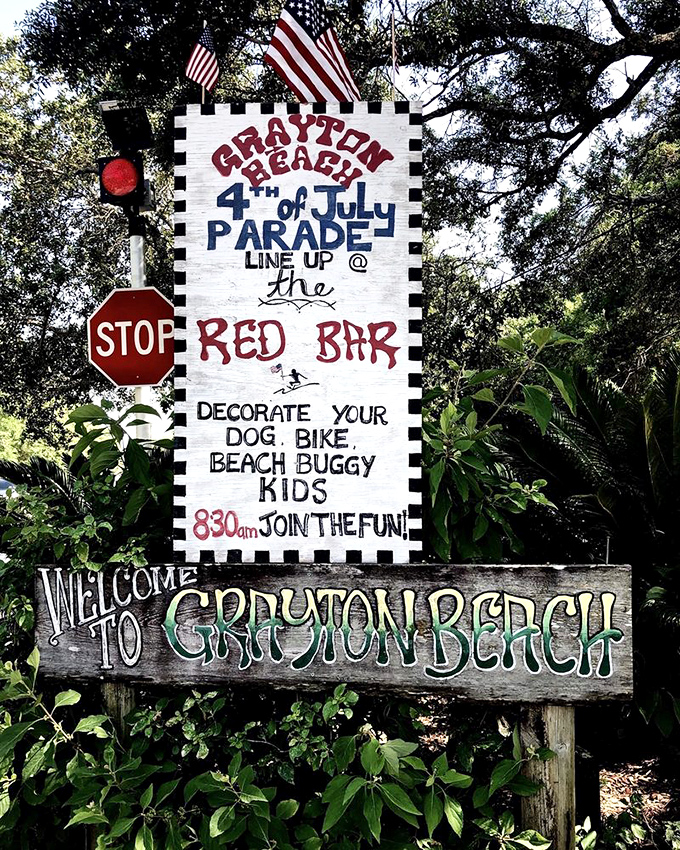 Small town, big celebration! Grayton Beach's Fourth of July parade embodies the quirky charm that makes this community unforgettable.
