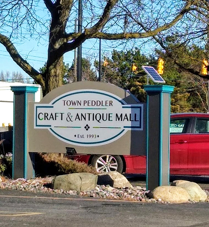 The gateway to treasure hunting adventures &ndash; this sign has welcomed generations of Michigan residents seeking that perfect piece of yesterday.