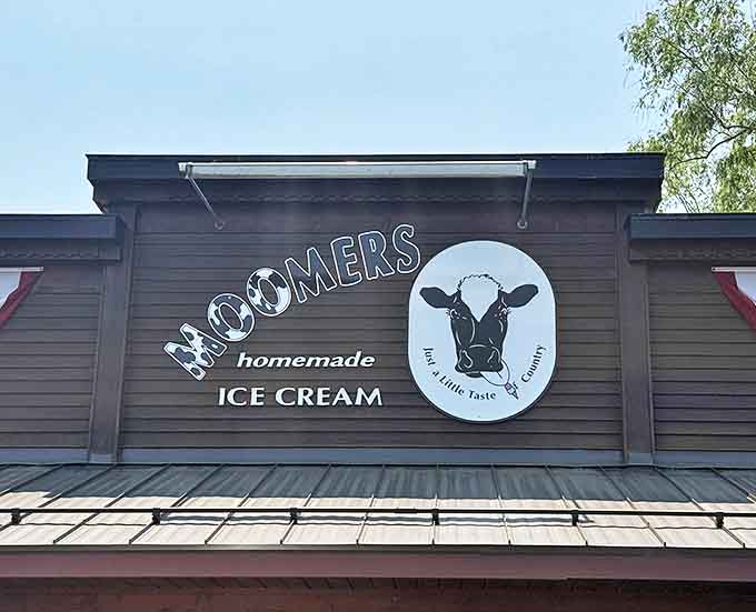 The Moomers sign stands proud, marking the spot where happiness is scooped and memories are made daily.