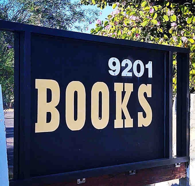 The bold, no-nonsense signage announces exactly what treasure hunters will find here &ndash; BOOKS, in all their wonderful, varied glory.