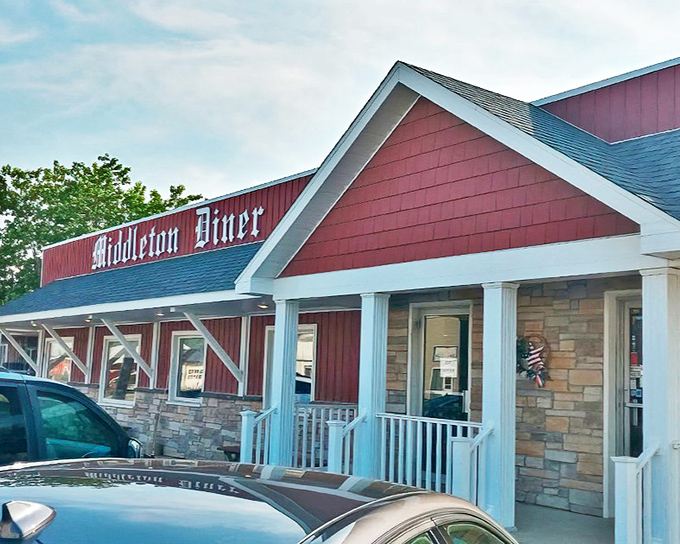 The Middleton Diner's exterior promises exactly what it delivers &ndash; honest food served with pride in a place where everybody feels like a regular.