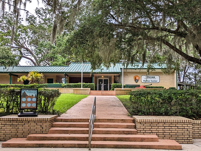 The Visitor Center welcomes explorers with informative displays and knowledgeable rangers ready to help you make the most of your Timucuan adventure.