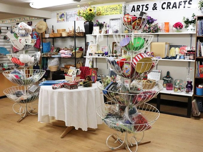The arts and crafts section brims with creative potential, where abandoned hobbies become your next weekend project at pennies on the dollar.