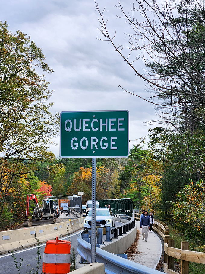 The newly renovated walkway welcomes pedestrians safely alongside vehicle traffic, making this natural wonder accessible to visitors of all kinds.