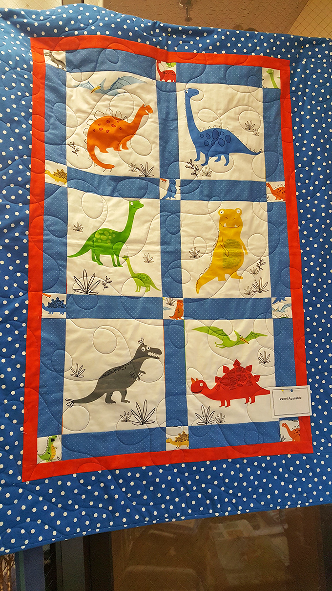 This delightful dinosaur quilt proves that quilting isn't just your grandmother's hobby &ndash; it's a craft that brings whimsy and warmth to every generation.