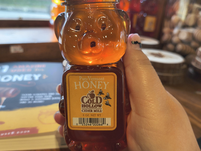 Liquid sunshine in bear form! Cold Hollow's honey captures Vermont's floral essence in an adorably packaged sweet treat.