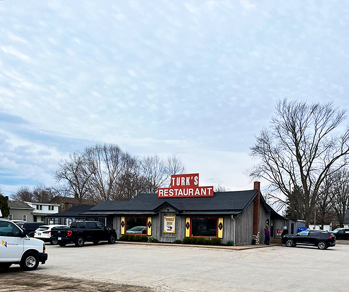From the outside, Turk's might look like just another roadside restaurant – but locals know this parking lot fills up for very good reasons.