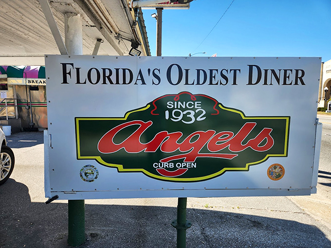"Florida's Oldest Diner Since 1932" &ndash; not just words on a sign, but a proud declaration of culinary staying power.