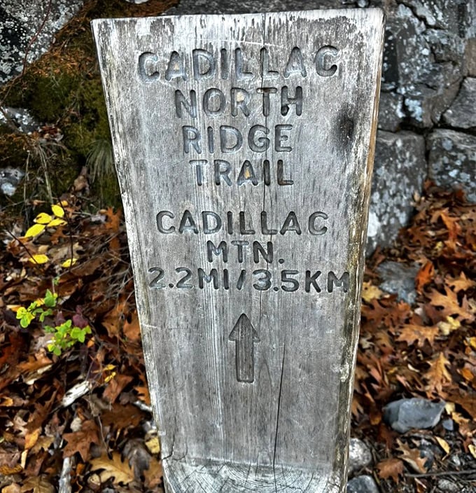 This weathered wooden signpost has guided thousands of adventurers, its simple directions leading to extraordinary Maine memories.