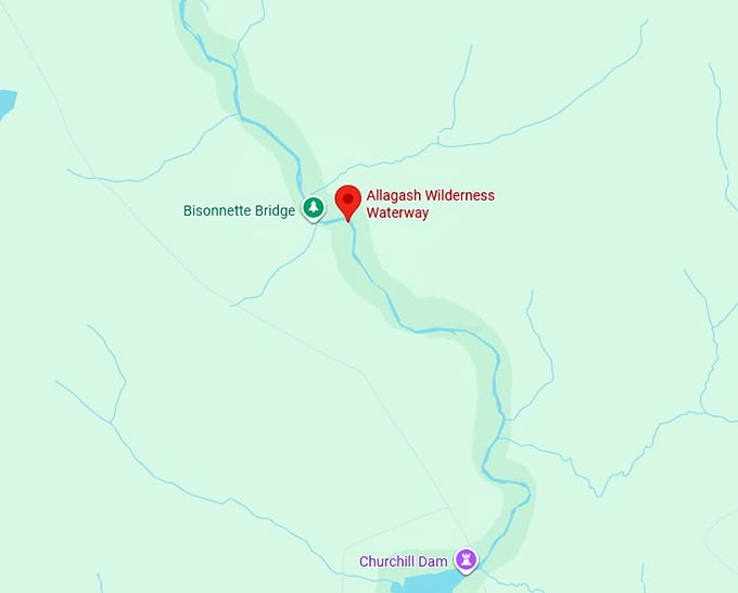 16. allagash wilderness waterway map