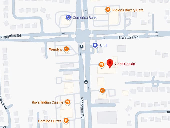 16. aloha cookin' map