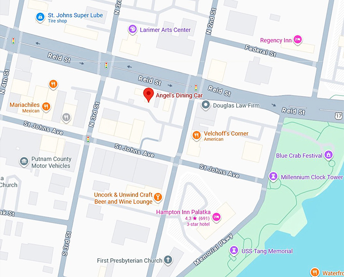 16. angel&rsquo;s dining car map