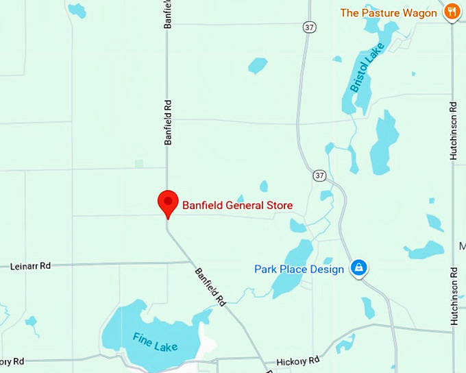 16. banfield general store map