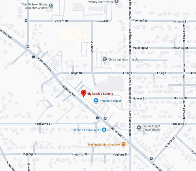 16. big daddy's burgers map