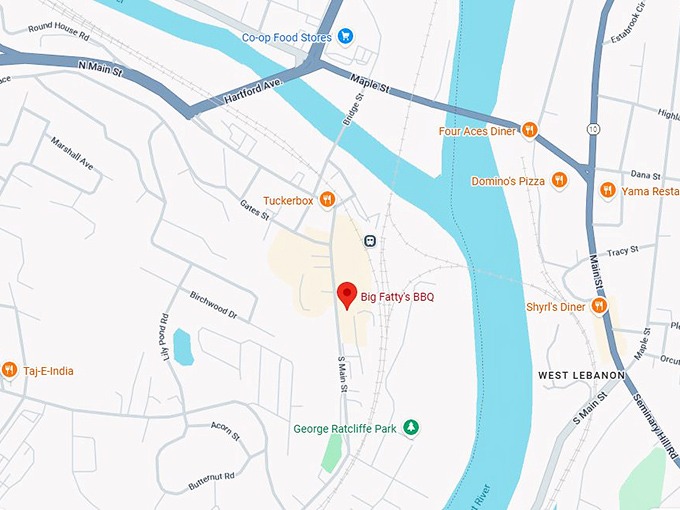 16. big fatty's bbq map