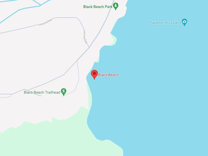 16. black beach 10 map