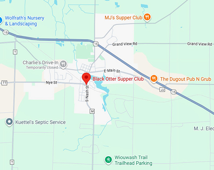 16. black otter supper club map