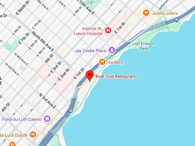 16. boat club restaurant map