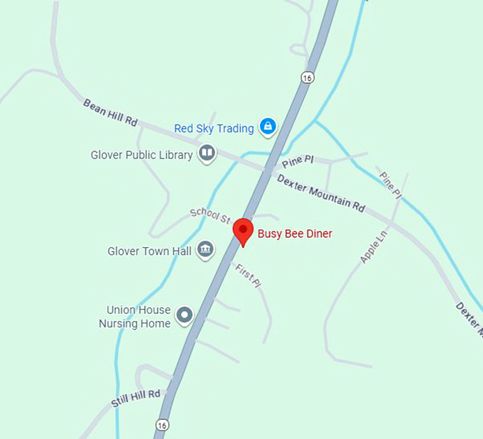 16. busy bee diner map