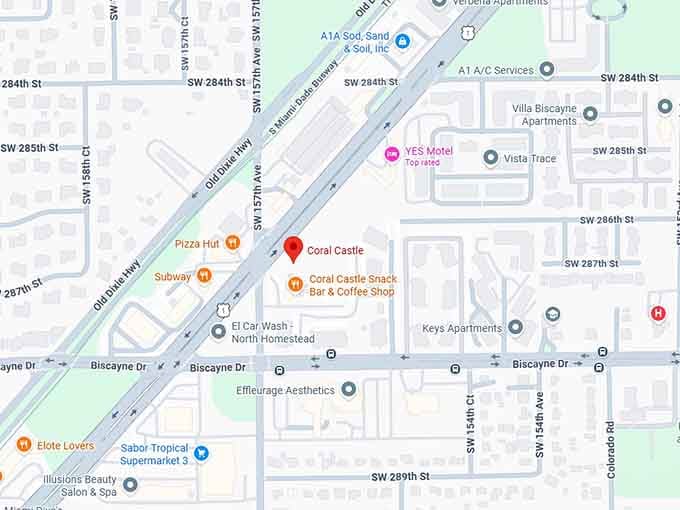 16. coral castle map